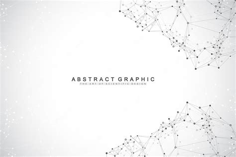 Premium Vector Geometric Abstract Background With Connected Lines And