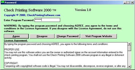 Check Printing Software 2000 Support Faq
