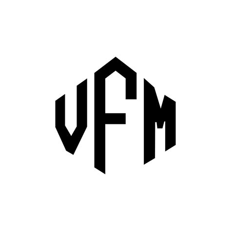 Vfm Letter Logo Design With Polygon Shape Vfm Polygon And Cube Shape