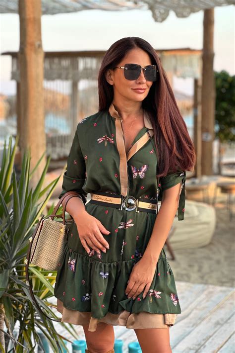 Есенна рокля Emerald Ladybug Avin