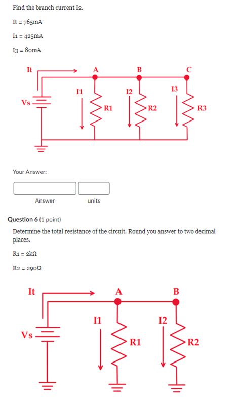 solved find the branch current i2 it 765 ma i1 425 ma i3