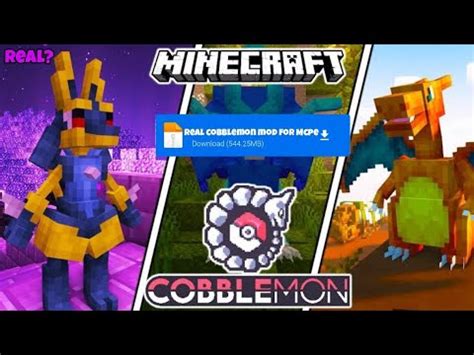 INSTALL REAL COBBLEMON MOD ANDROID Cobblemon Mod For Minecraft Mcpe YouTube