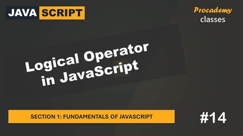 Logical Operator In JavaScript Fundamentals Of JavaScript A Complete JavaScript Course