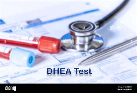 Dhea Test Testing Medical Concept Checkup List Medical Tests With Text
