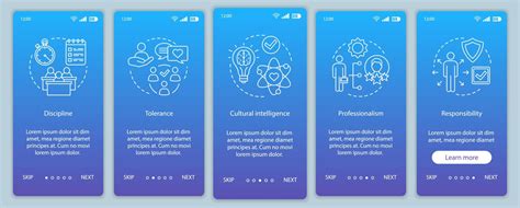Hr Soft Skills Onboarding Mobile App Page Screen Template Employee