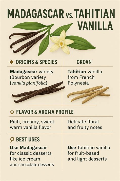 Vanilla Madagascar Vs Tahitian Vanilla Whats The Difference 🌿