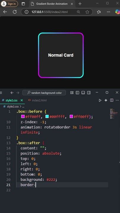🔥day 10 animation card css 100 days challenge 🚀 coding 100daysofcode ramadancoding