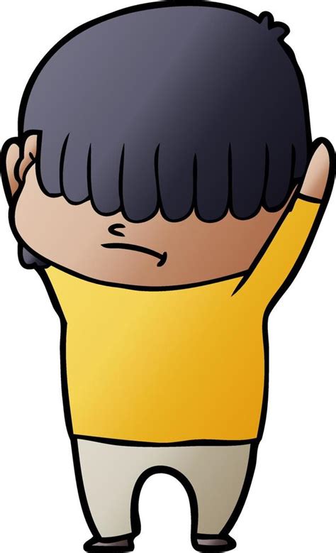 Cartoon Boy With Untidy Hair 12056795 Vector Art At Vecteezy