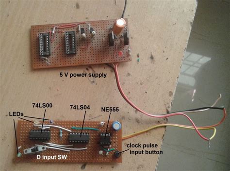 DIY D Flip Flop Circuit