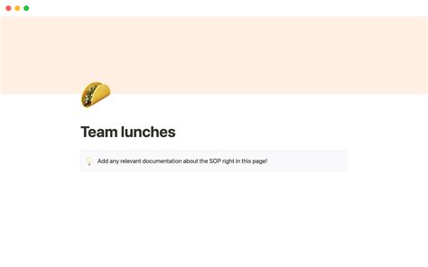 Notion Sop Template