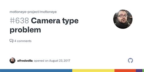 Camera Type Problem Issue Motioneye Project Motioneye GitHub