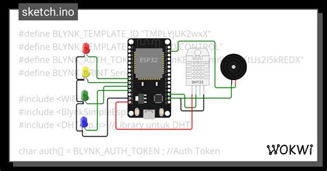 Project Monitoring Suhu Dan Kelembaban Wokwi Esp32 Stm32 Arduino Simulator