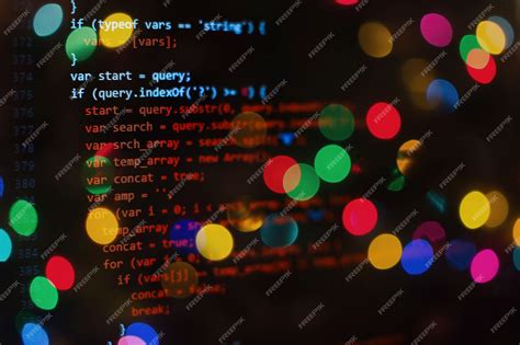 Premium Photo Software Developer Programming Code Abstract Computer Script Code Selective Focus