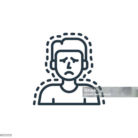 Ilustración De Icono Vectorial Frío Aislado Sobre Fondo Blanco Esquema
