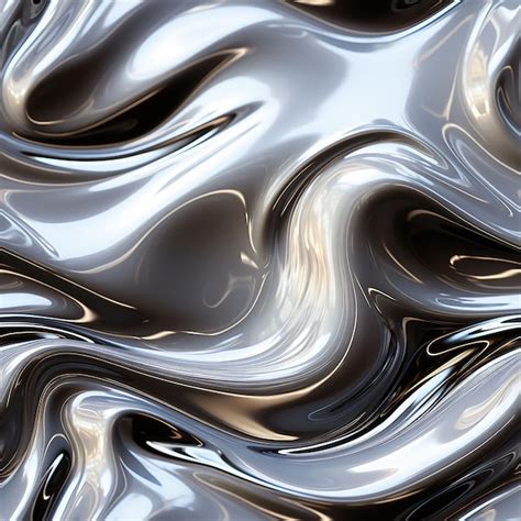 Premium Photo Abstract Liquid Silver Metal Texture Background Pattern