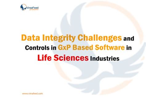 data integrity challenges and controls in gxp based software in life