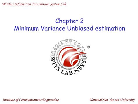 ppt chapter 2 minimum variance unbiased estimation powerpoint