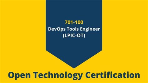 Lpic Ot 701 100 Devops Tools Engineer Message Broker Acceptance Testing Software Development