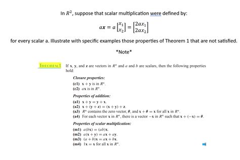 Solved In R2 Suppose That Scalar Multiplication Were