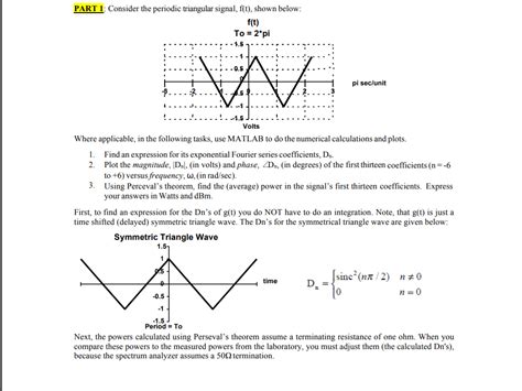 PART Consider The Periodic Triangular Signal Chegg