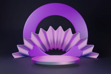 디스플레이 제품 스탠드 3d 렌더 장면에 대한 추상 모의 포디움 장면 0명에 대한 스톡 사진 및 기타 이미지 0명 공란 구도 Istock