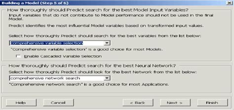 Showing Building Ann Model Step 5 Of 6 Variable Selection And