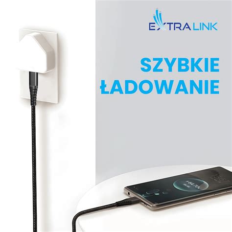Extralink Smart Life Usb Type C To Lightning Cable Braided Black Usb C Lightning Cable Extralink