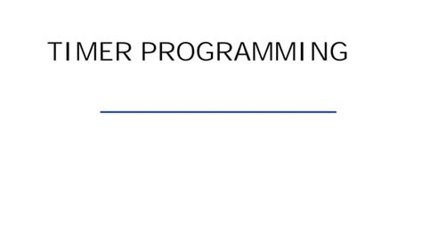 Timer And Counter In 8051 Microcontroller Pdf