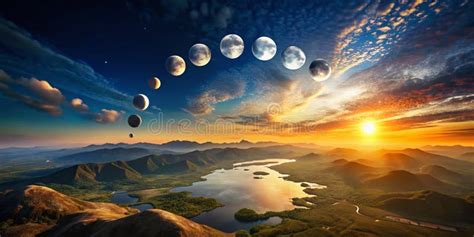 A Captivating Aerial Perspective Of The Sun And Moons Celestial Dance Exploring Lunar And Solar