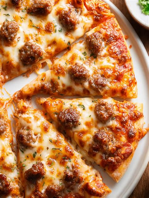 Irresistible Gooey Sausage Pizza With Cheesy Goodness