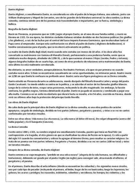 Representantes Del Humanismo Pdf Dante Alighieri Giovanni Boccaccio