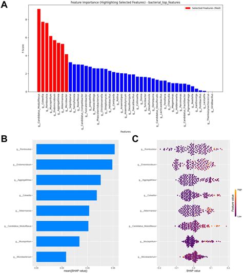 bacterial feature selection and shap methodology a importance