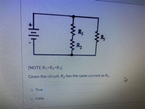 solved [note r1 r2 r3] given the circuit r2 has the same