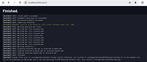 Non Recommended Version Error · Issue 534 · Reisxdrevanced Builder · Github