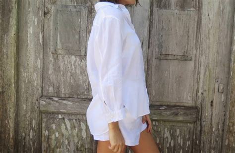 White Linen Shirt Loose Linen Top Linen Clothing Women Etsy