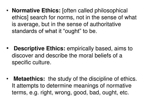Ppt Exploring Ethics An Insight Into Normative And Descriptive