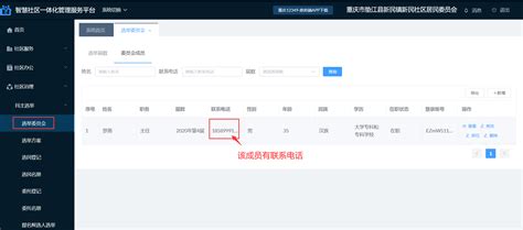 Bug 121 【用户管理】：社区管理员查看用户信息，从选举委员会中创建的账号，在用户管理中手机号未获取到 重庆市智慧社区智慧养老云平台