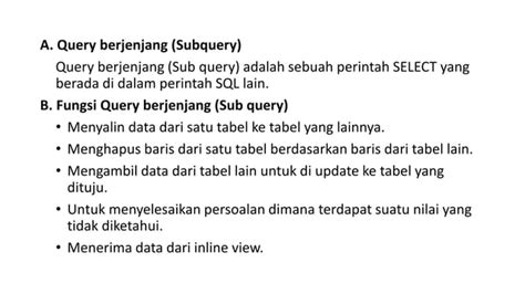 Materi Sql Query Berjenjang Pdf