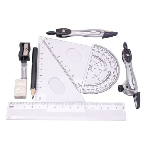10pcs Stationery Geometry Compasses Set For Studen Grandado