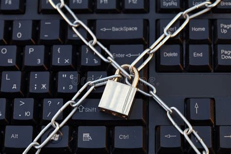 Lock And Keyboard Stock Photo Image Of Keyboard Padlock