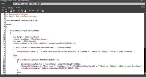 Second Life Marketplace Pg Script Give One Object Per Person
