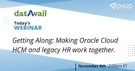 Peoplesoft Oraclehcm Cloudhcm Oracle Hcm Users Group Ohug