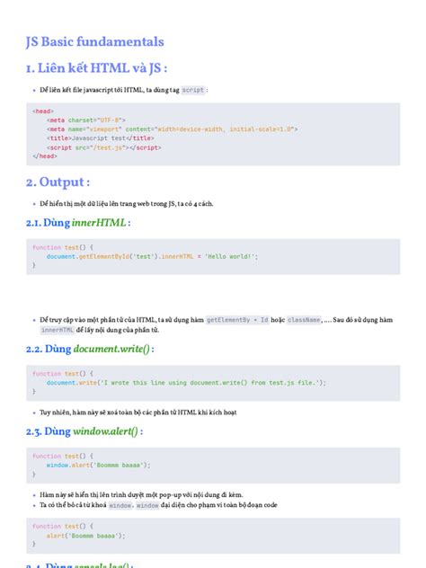 Js Basic Fundamentals Pdf