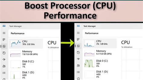 Boost Processor Cpu Performance In Windows 1011 Make Computer Faster Windows10 Windows11