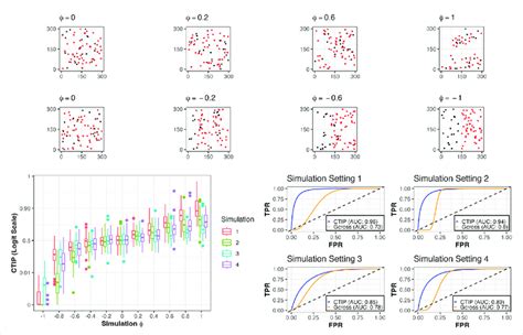 simulated examples and results top row examples of simulations of