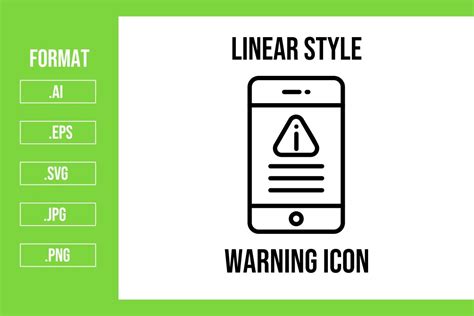 Warning Icon Graphic By Man00 · Creative Fabrica