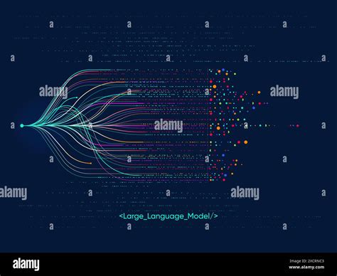 illustration of abstract stream artificial intelligence big data
