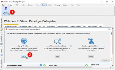 Cannot Connect Visual Paradigm Desktop Client To VP Online Repository Visual Paradigm Know How
