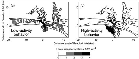 Callinectes Sapidus Larval Release Locations For Simulated Crabs With