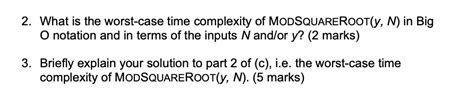 solved a modular square root of a non negative integer y